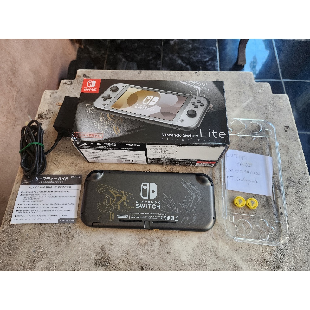 Jual Nintendo Switch Lite Pokemon Dialga Palkia Limited Edition Fullset ...