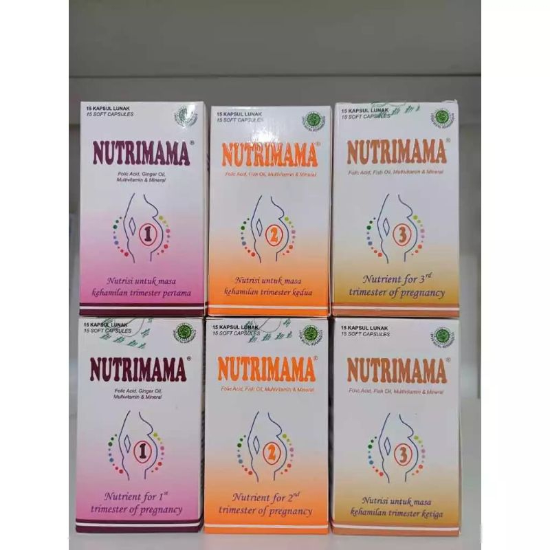 Jual Nutrimama kapsul lunak (Trimester 1 / Trimester 2 / Trimester 3 ...