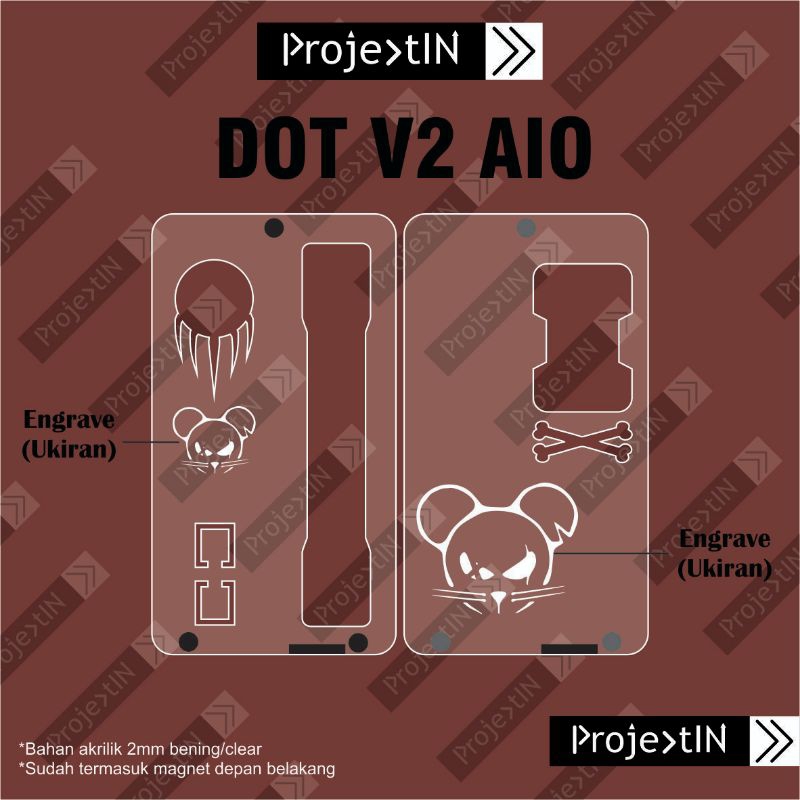 Jual panel backdoor akrilik 2mm tod v1 v2 dan v2 lit | Shopee Indonesia
