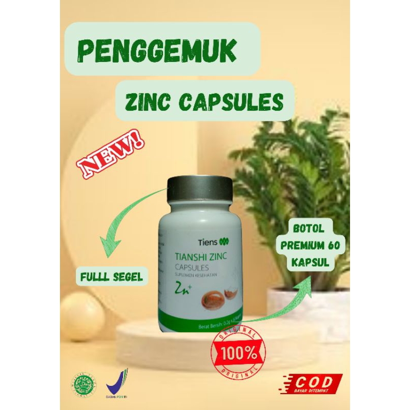 Jual Zinc Penggemuk Anak Isi 60 Kapsul Untuk Anak Usia 2 Tahun Suplemen ...