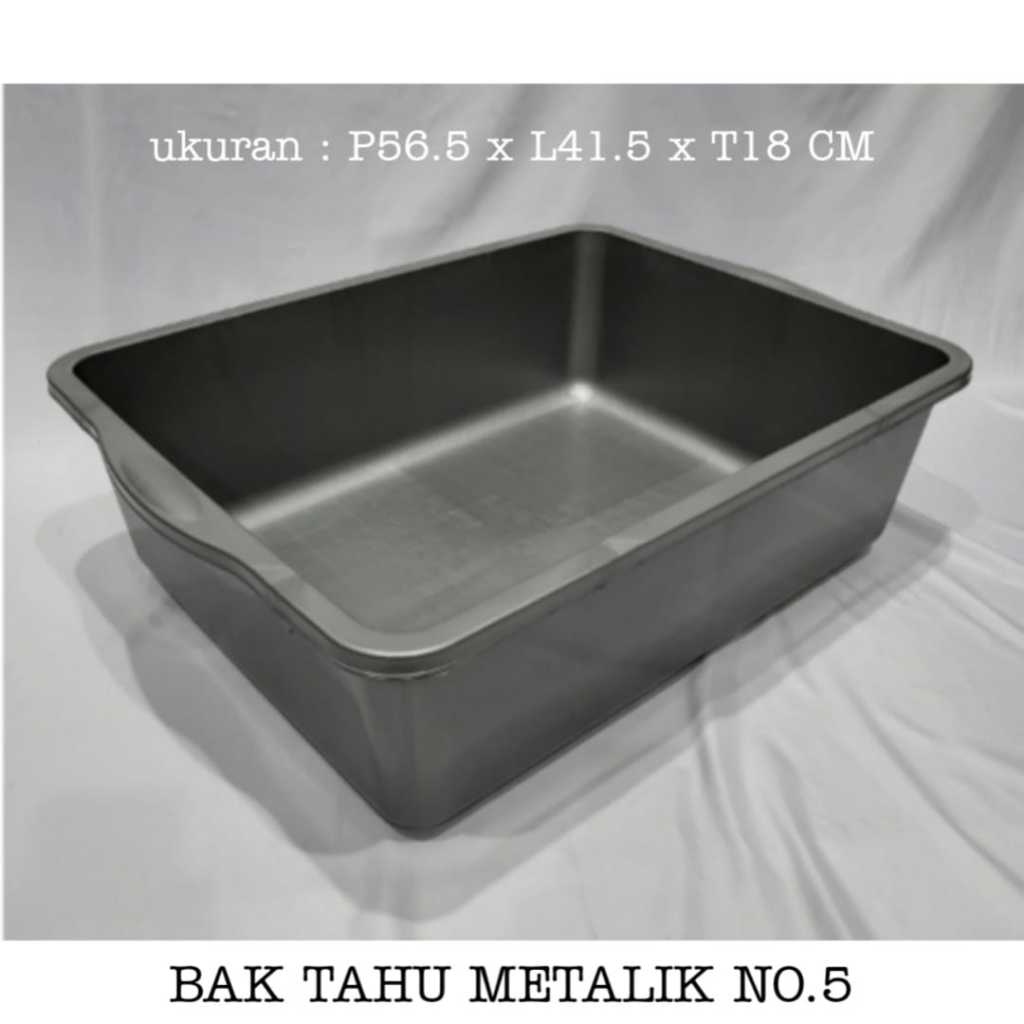 Jual [MPW] BAK TAHU SILVER METALIK NO.5 [XL] BAK LITTER BOX KUCING ...