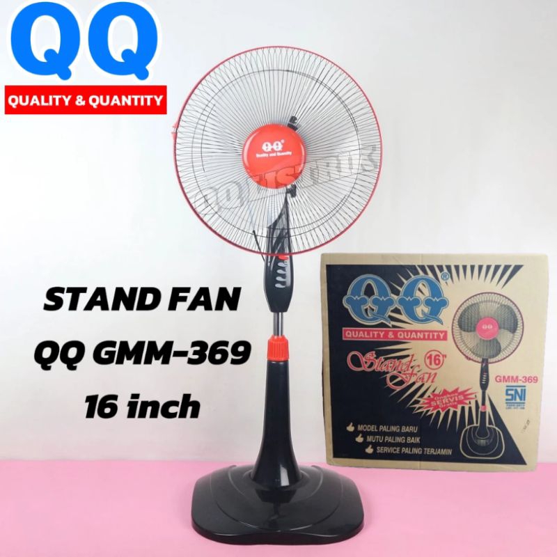 Jual STAND FAN QQ 16 inch KAKI OVAL, kipas berdiri QQ GMM-369 16 inch ...