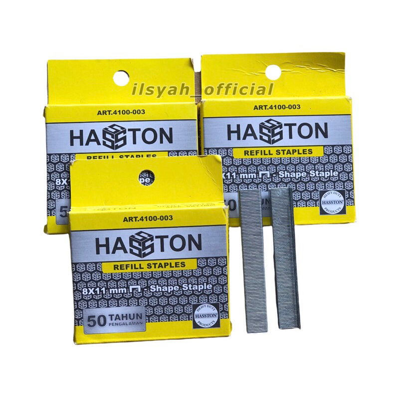 Jual REFIL Isi Staples Stapler 8 mm x 11mm HASSTON PROHEX - Refill Air ...