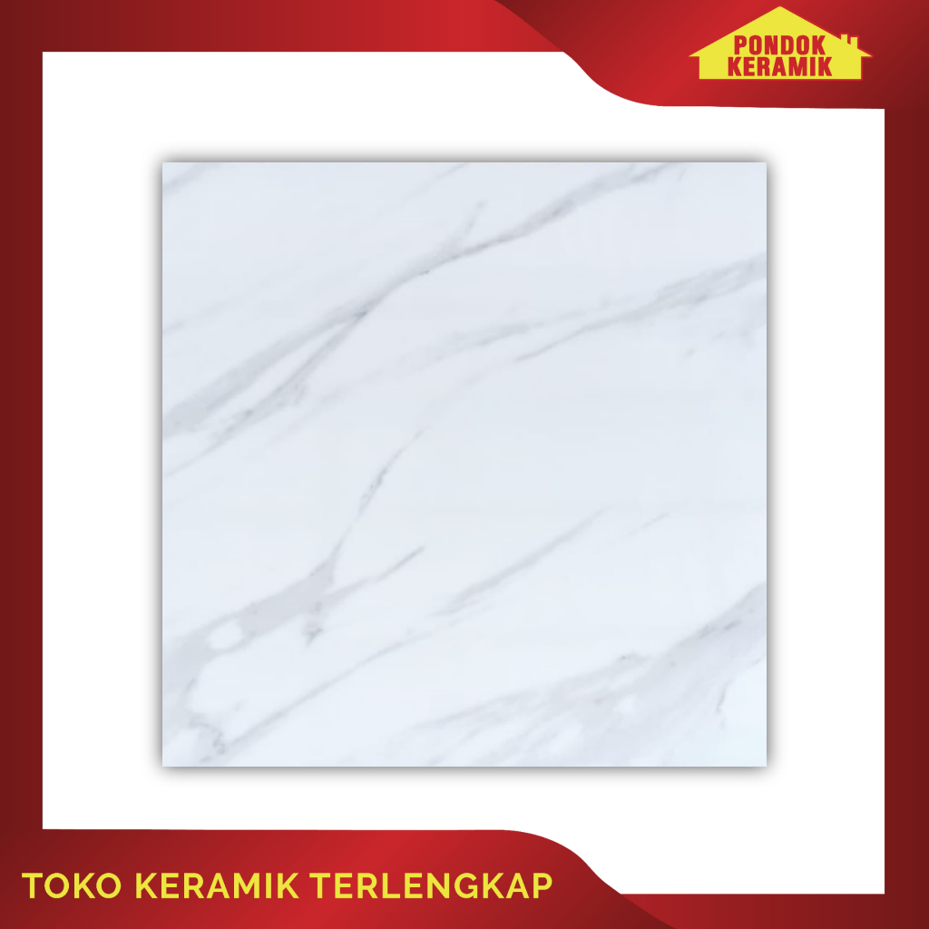 Jual Keramik Lantai Signature 50x50 Paseo Bianco Motif Carara Marble ...