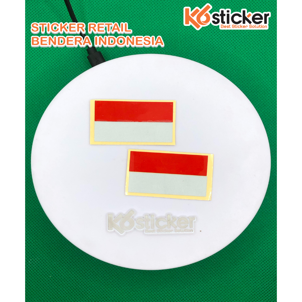 Jual Sticker Cetak Retail Bendera Indonesia | Shopee Indonesia