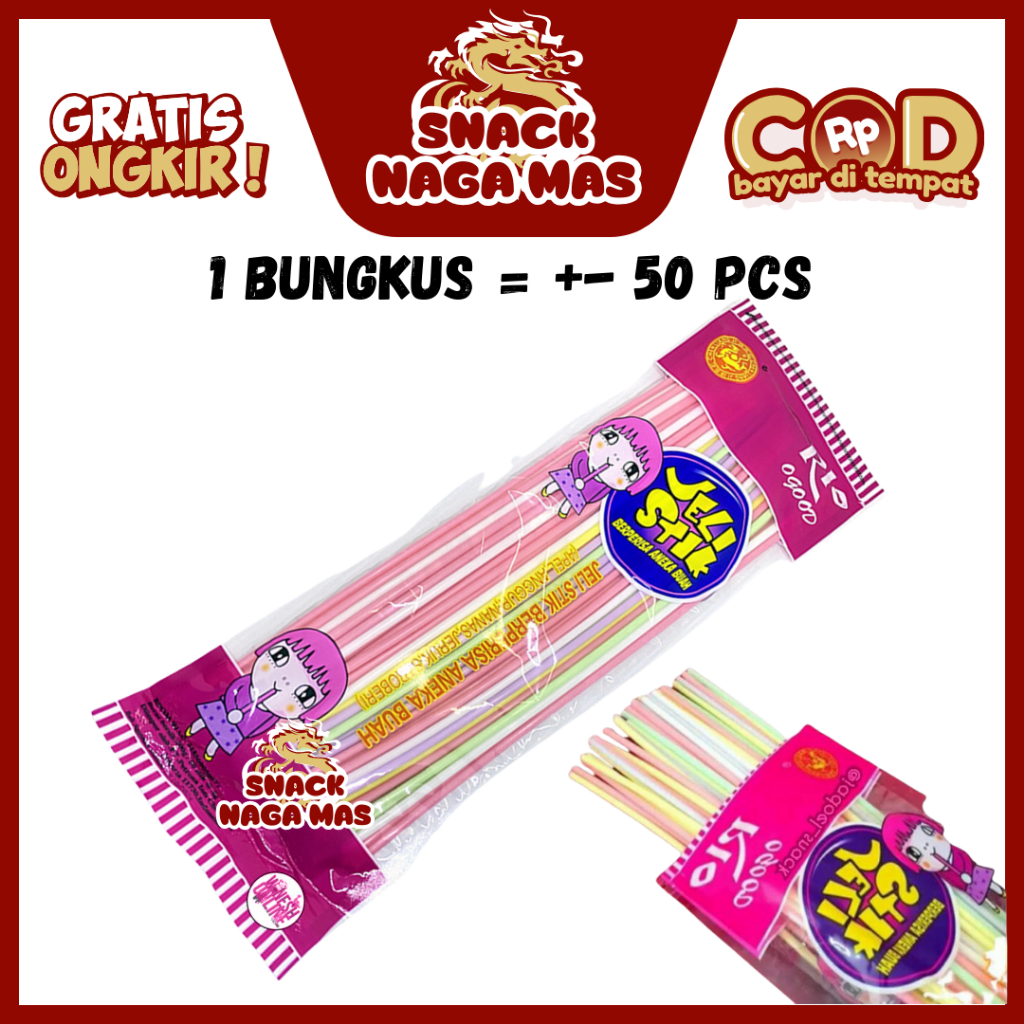 Jual PERMEN JELI STIK RASA ANEKA BUAH / PERMEN SEDOTAN / JELI STIK ...