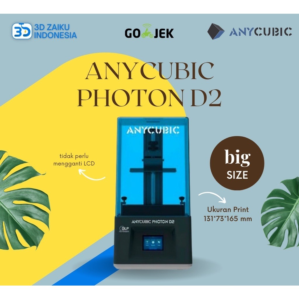 Jual 3D Printer Anycubic Photon D2 Big Size DLP dan Tidak Perlu Ganti ...