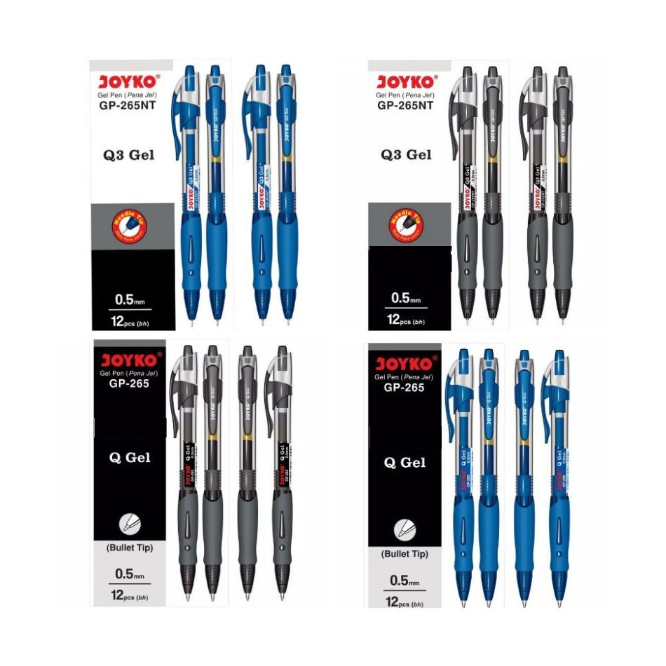 Jual [PACK] Pulpen Ballpoint Pen Gel 0,5 - Joyko GP-265 / GP-265NT MURAH | Shopee Indonesia