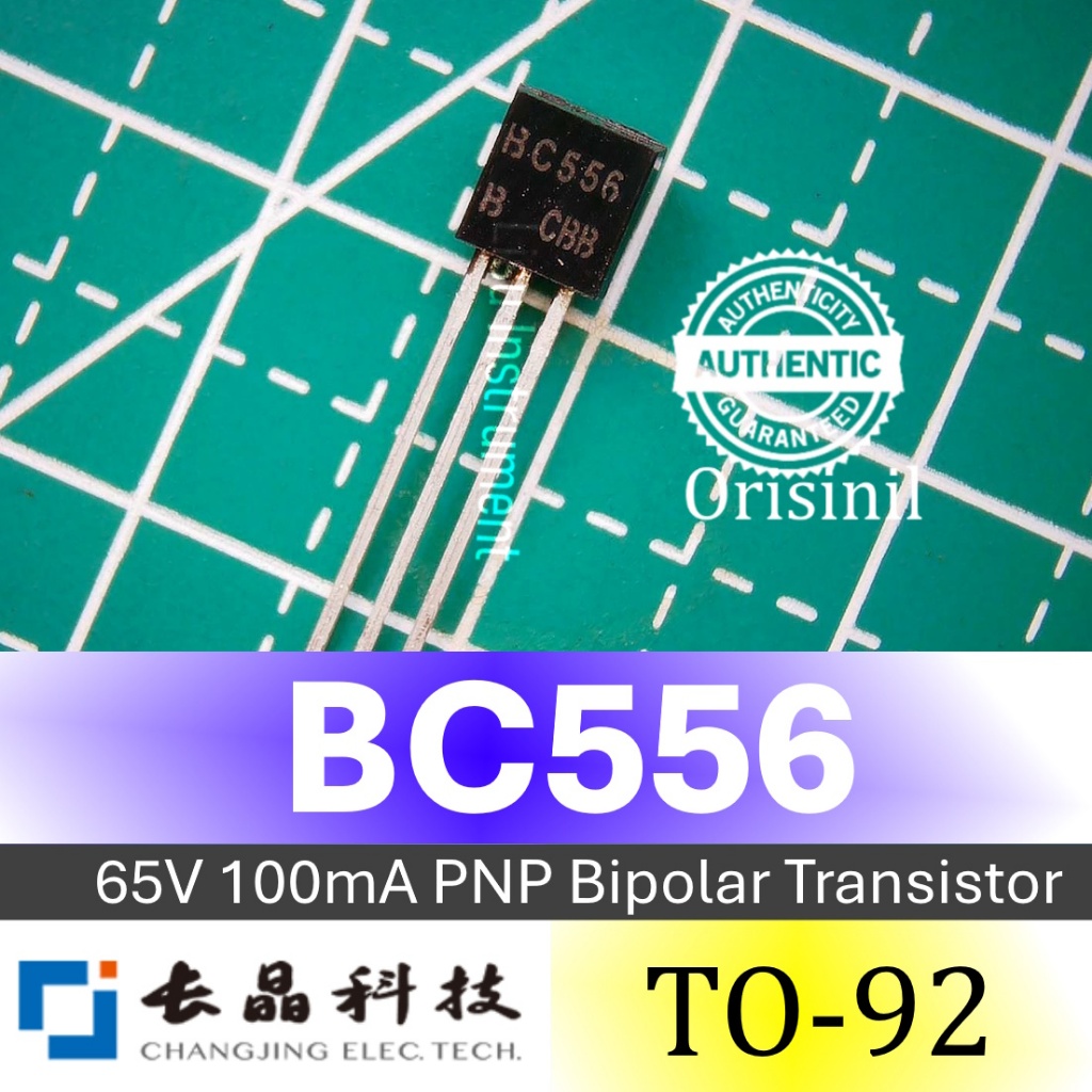 Jual BC556 65V 100mA PNP Bipolar Transistor BC556B TO-92 CJ ORIGINAL ...