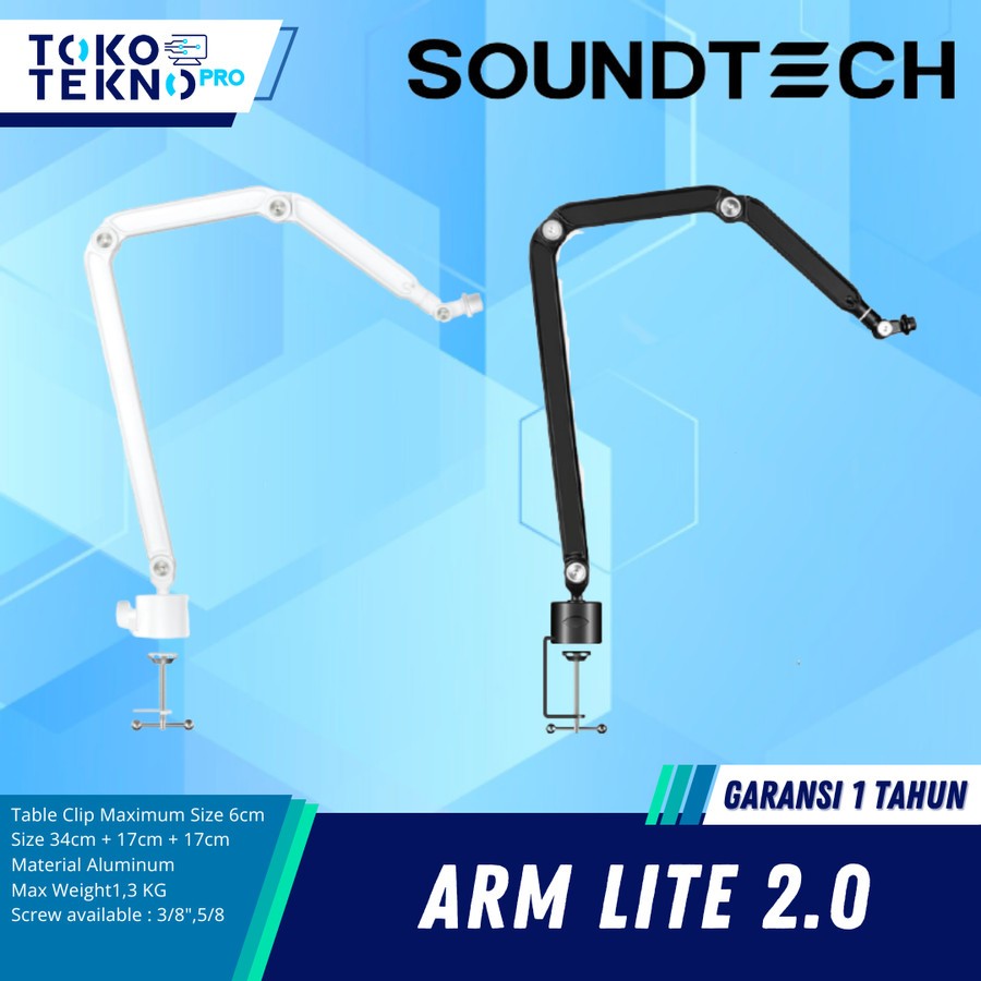 Jual SOUNDTECH Lite V2 / V-2 Microphone Arm Stand / Bracket Scissor ...