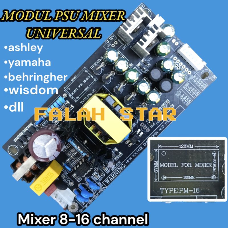 Jual modul psu mixer universal 8-16chanel untuk merek yamaha ashley ...
