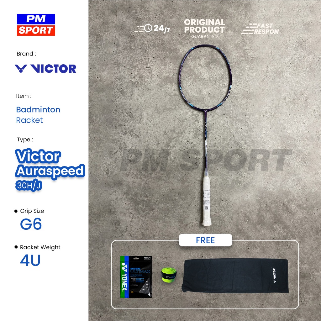 Jual RAKET BADMINTON / BULUTANGKIS VICTOR AURASPEED 30H J | Shopee ...