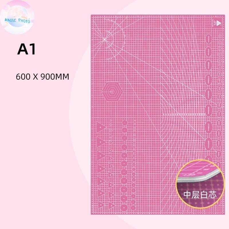 Jual A1/A2/A3/A4 ukuran Alas potong kertas /cutting mat / ketebalan 3lapisan 5 lapisan pvc board ...