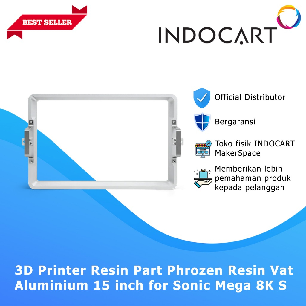 Jual INDOCART Resin VAT Alumunium 3D Printer Resin Sonic Mega 8Ks 15 ...