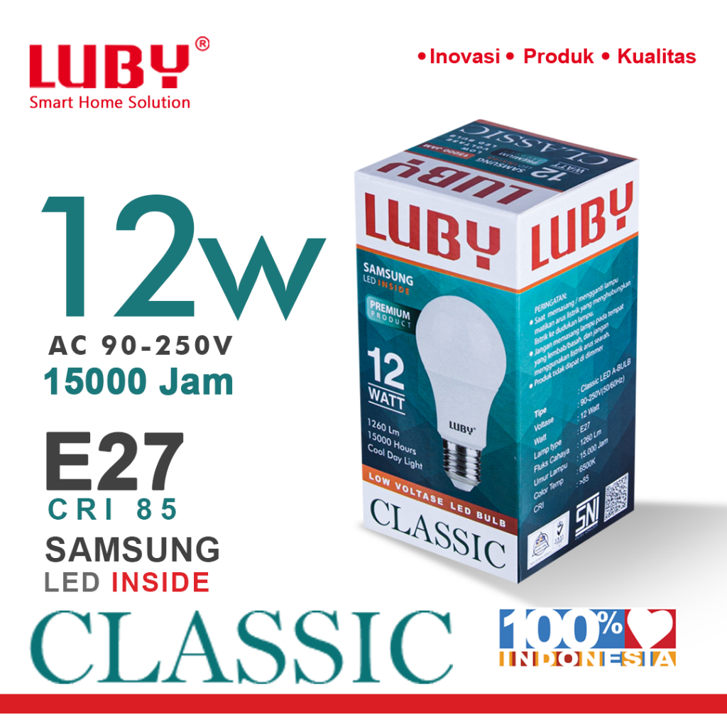 Jual Luby LED Luby tipe Classic 12 Watt | Shopee Indonesia