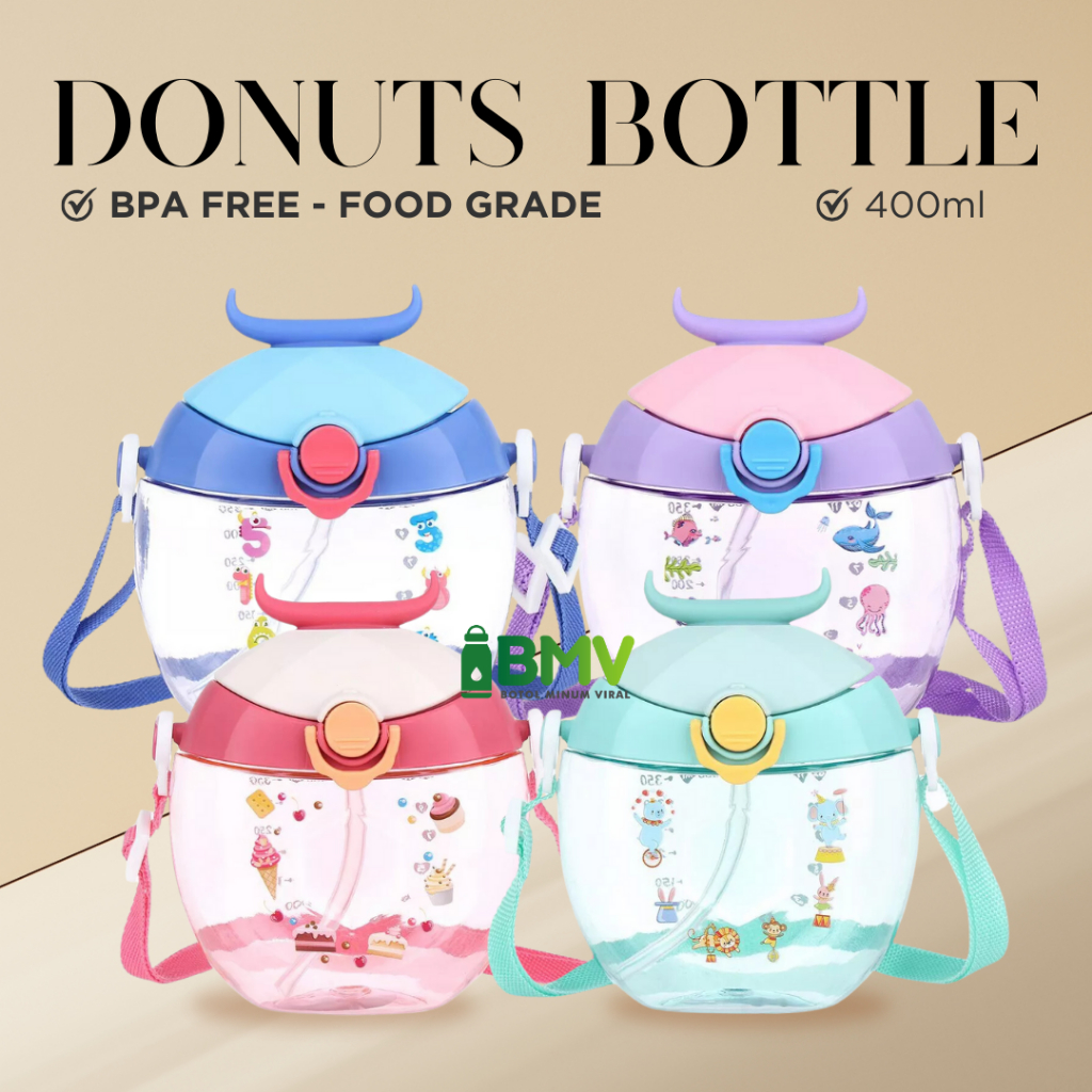 Jual Botol Minum Balita Anak TK SD Sekolah Sedotan Tali Aquarium BPA ...