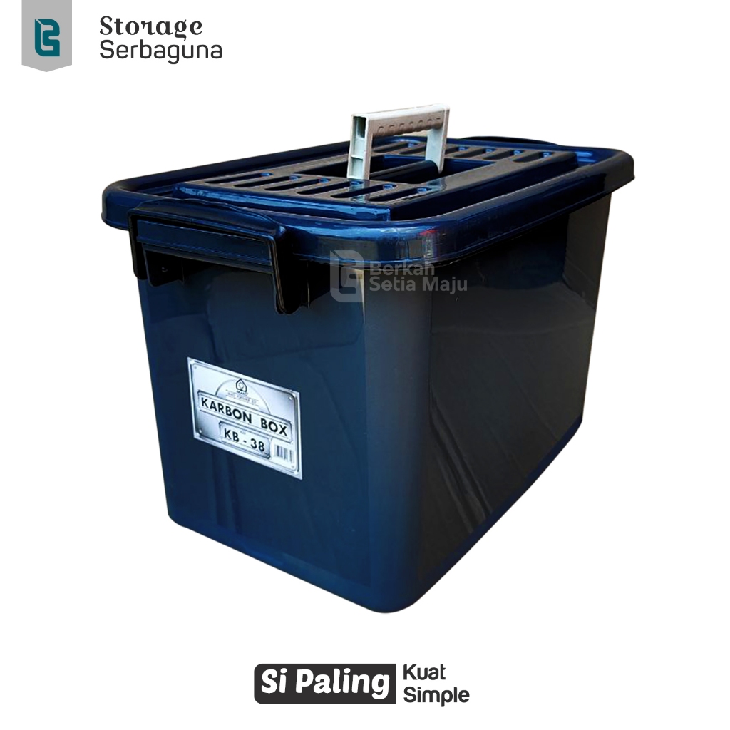 Jual BSM Box Container dengan Handle CB 25 Liter Hitam Kotak serbaguna ...