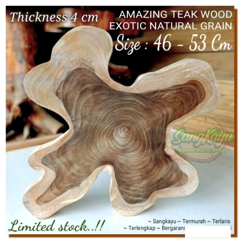 Jual SangKayu Amazing Teak Wood Grain Kayu jati unik serat cantik ...