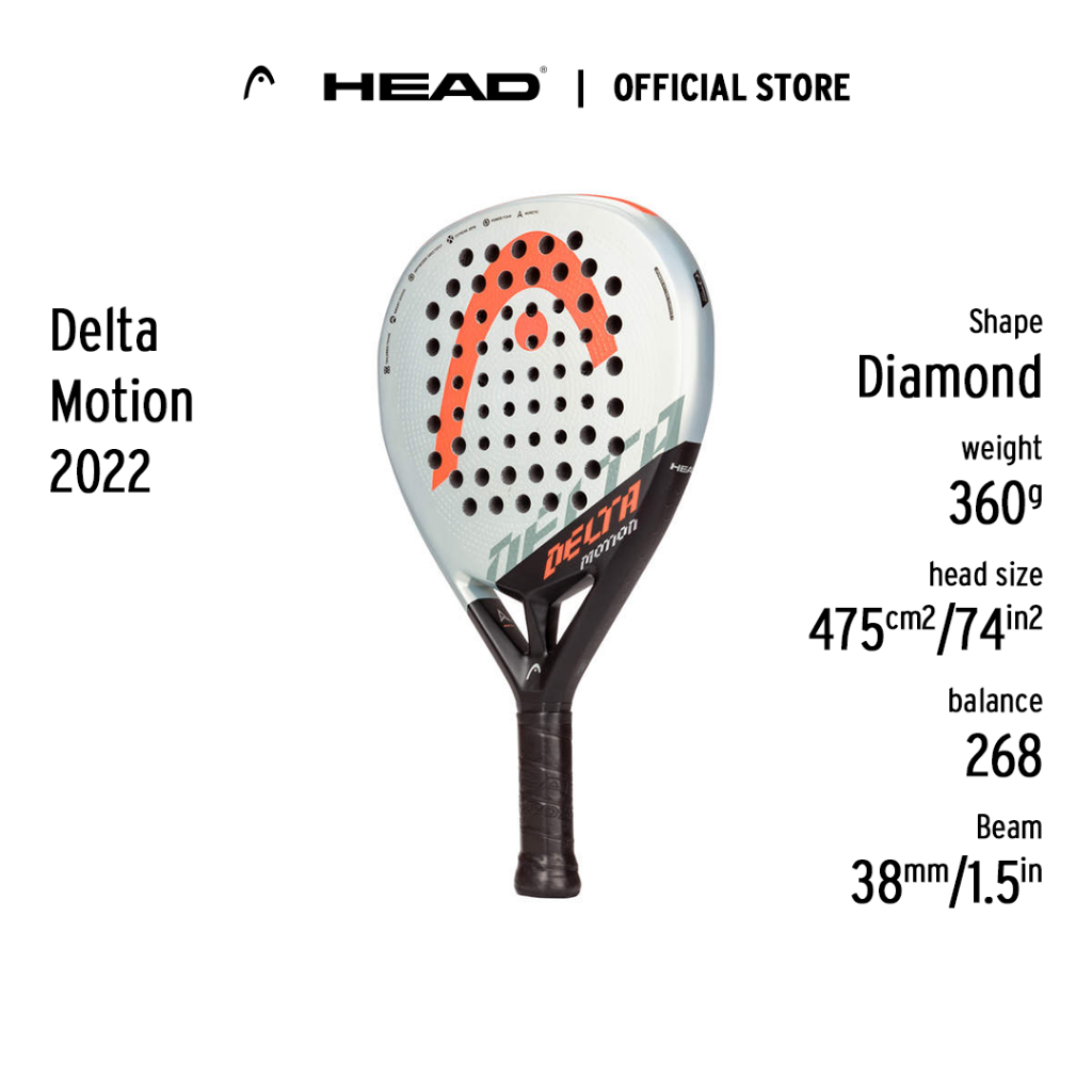 Jual HEAD Racket Padel Delta Motion 2022 FREE Cover Bag - Raket Padel ...