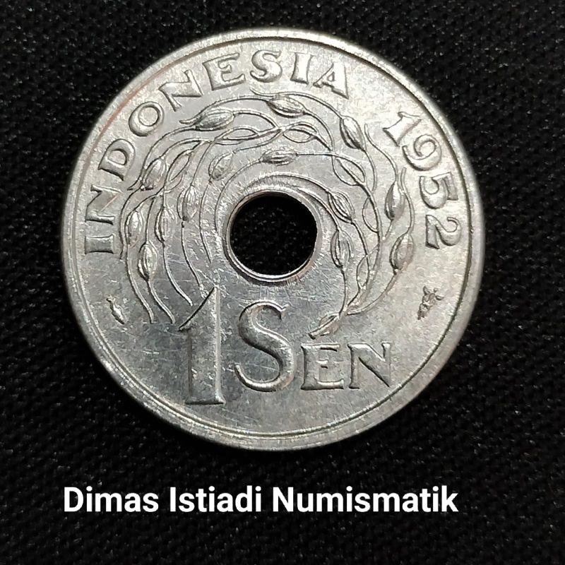 Jual Uang Kuno Koin 1 Sen Bolong Alumunium 1952 | Shopee Indonesia