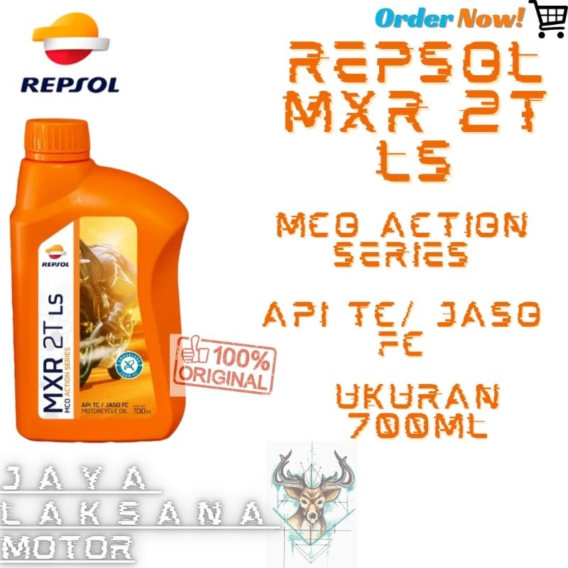 Jual REPSOL OIL MXR 2T LS LOW SMOKE JASO FC 100% ORIGINAL OLI SAMPING ...