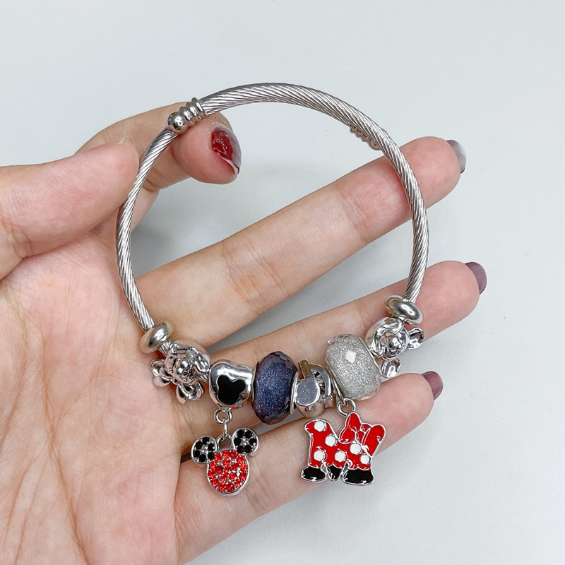 Jual Premium Gelang Pandora Charms Bracelet Serut Titanium Asli Wanita ...