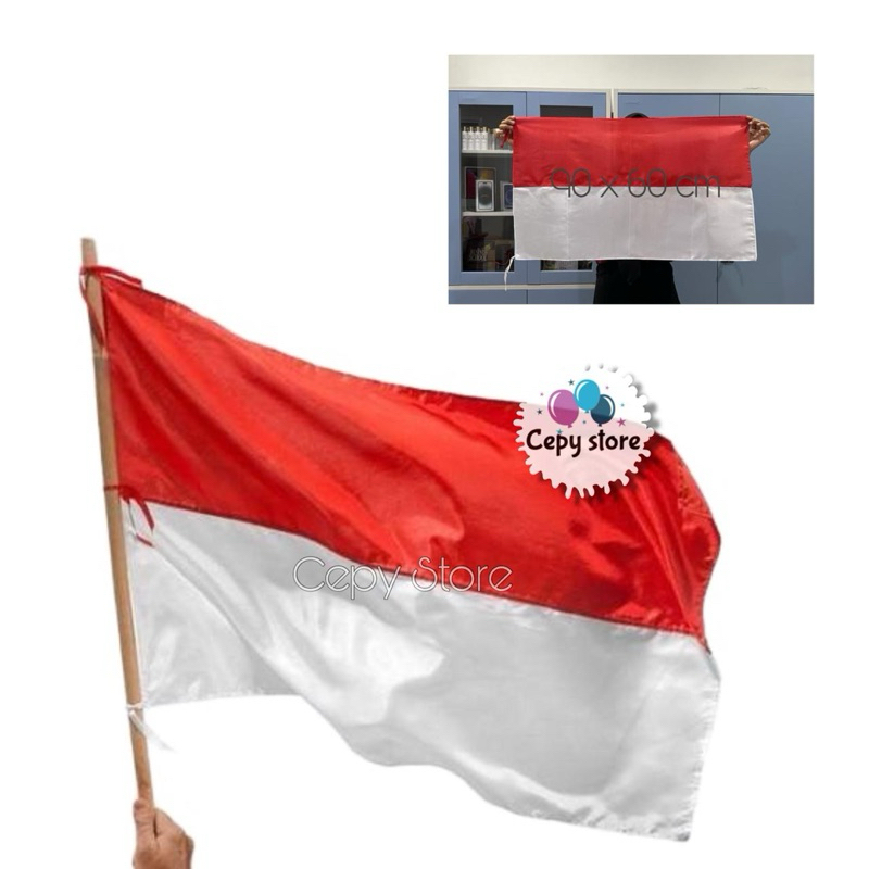 Jual [ 90 x 60 cm ] Bendera Merah Putih / Bendera Indonesia / Bendera ...