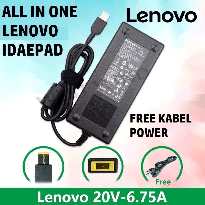 Jual Adaptor LENOVO ideacentre AIO A340 A540 300 310 310S 510 20V 6.75A ...