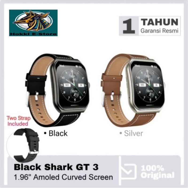 Jual Black Shark Smartwatch GT 3 1.96" Amoled Display ENC Phone Call ...