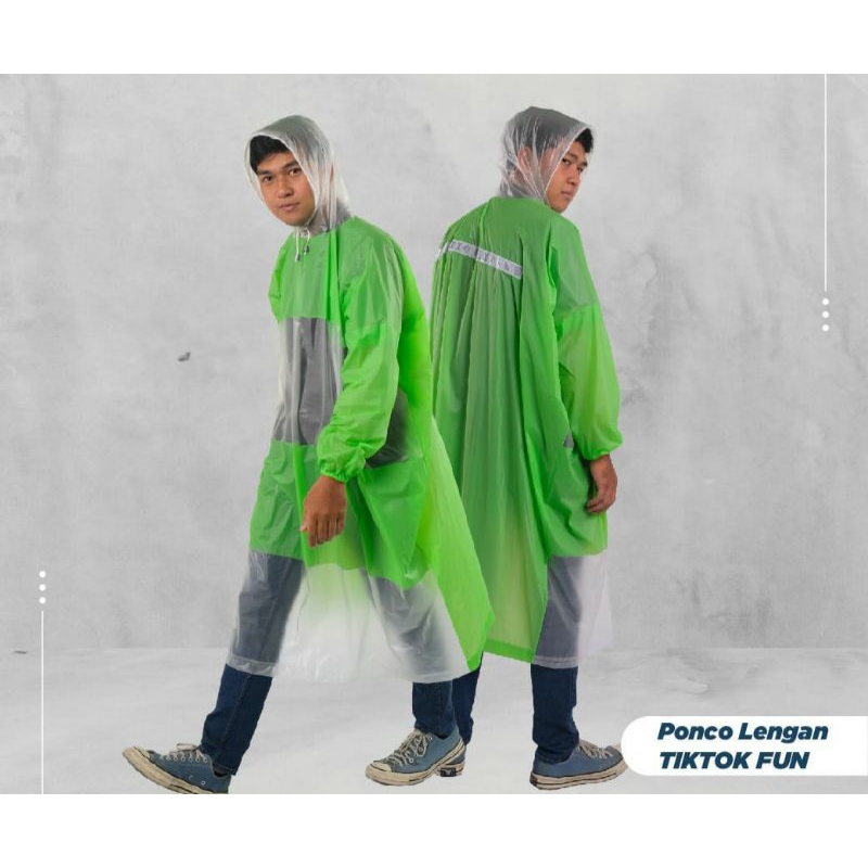 Jual JAS HUJAN PONCO LENGAN TIK TOK FUN | Shopee Indonesia
