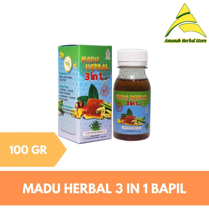 Jual Madu Herbal 3 In 1 Bapil Madu Obat Batuk Herbal Asma Sesak Nafas ...