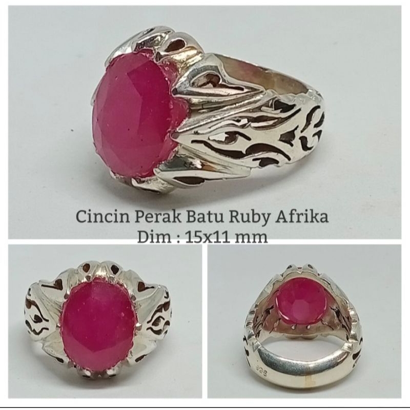 Jual Cincin Batu Ruby Afrika | Shopee Indonesia