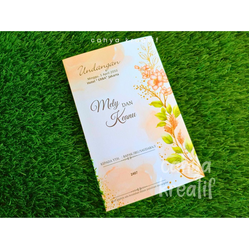 Jual Undangan Nikah Pernikahan Khitan ERBA 2407 | Shopee Indonesia