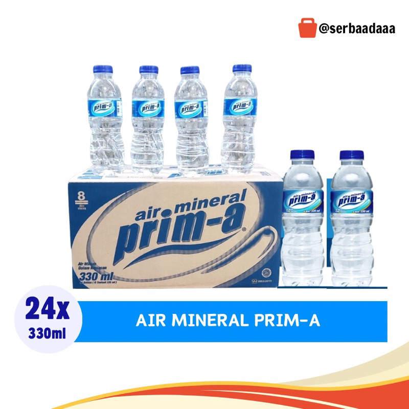 Jual PRIMA 330 ML - AIR MINERAL PRIMA 330ml ISI 24 BOTOL | Shopee Indonesia