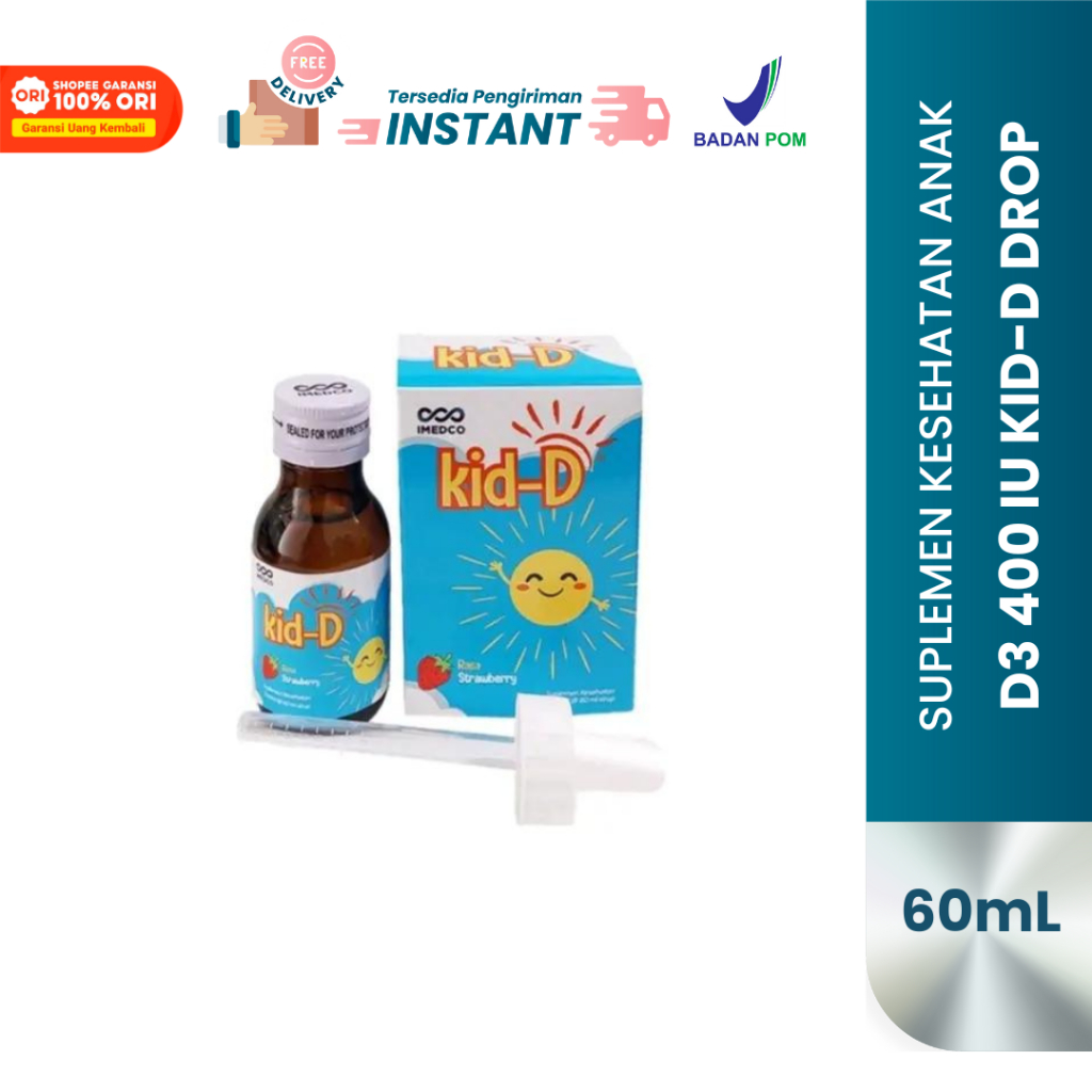 Jual Kid-D Sirup 60ml Vitamin D3 400 IU | Shopee Indonesia