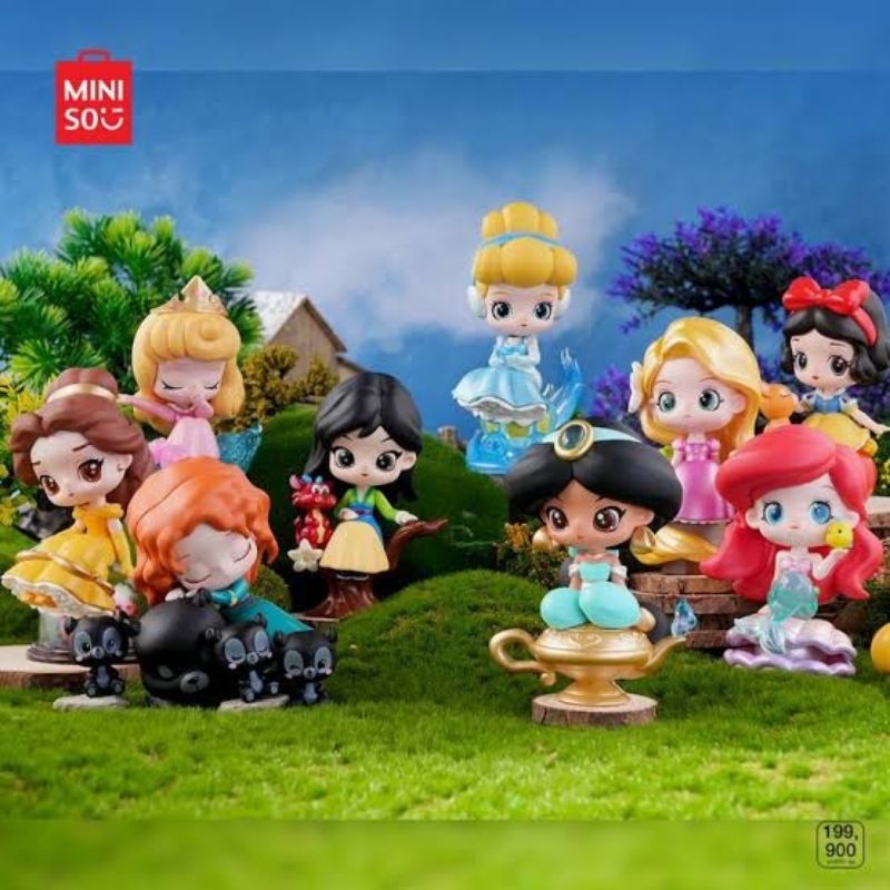 Jual MINISO Blind Box Disney Princess Fairy Town Completed Set [9 karakter] | Shopee Indonesia