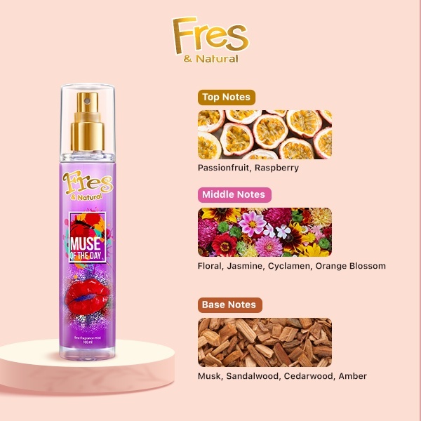 Jual FRES & Natural Fine Fragrance Mist Botol 100mL || Parfum Spray ...