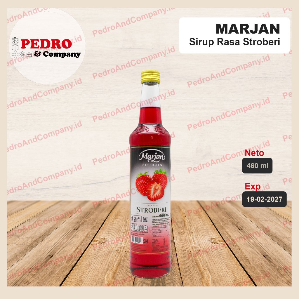 Jual Marjan syrup sirup rasa stobery strawberry stoberi 460 ml | Shopee ...