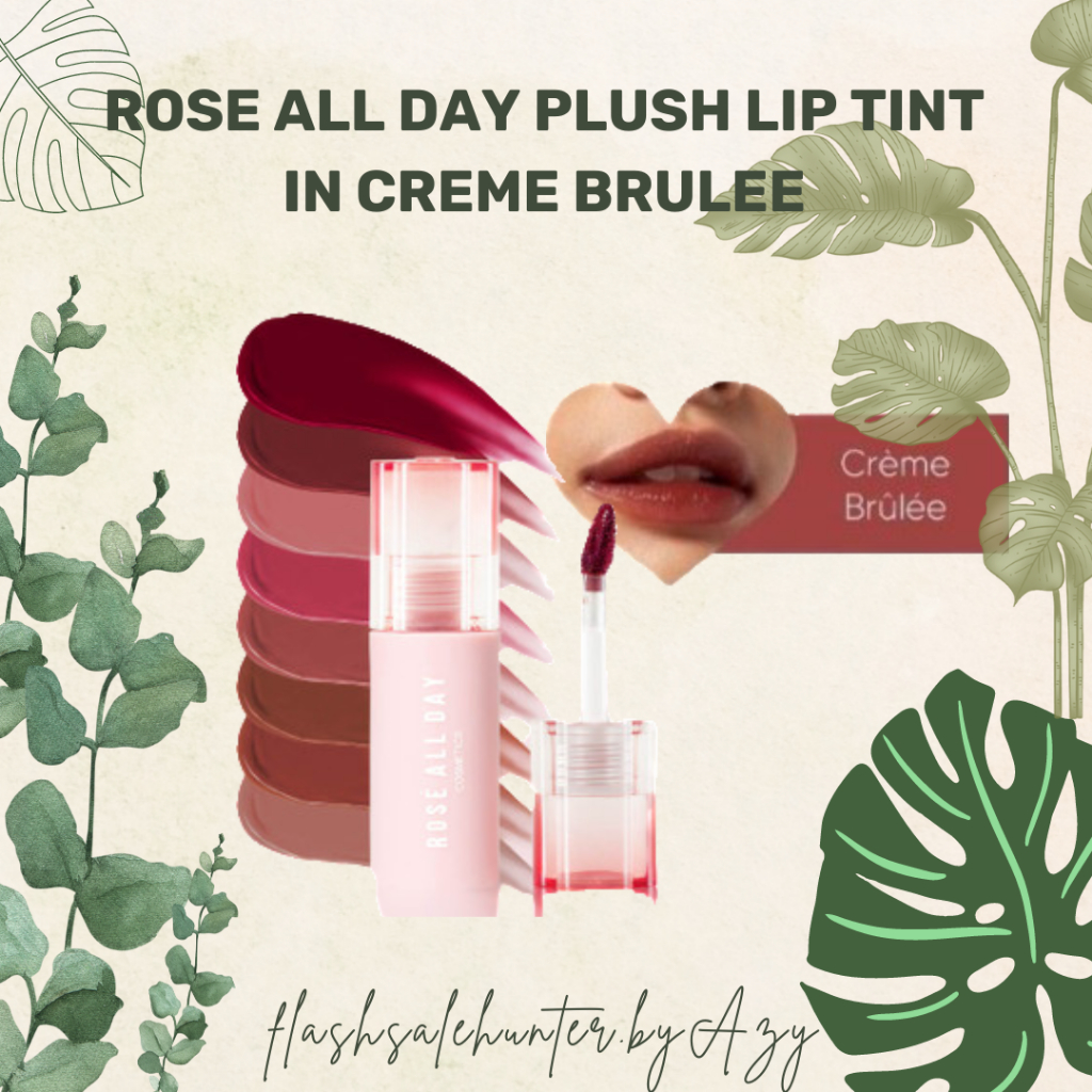 Jual Rosé All Day cosmetics Plush Lip Tint in creme brulee 2 gr silky ...