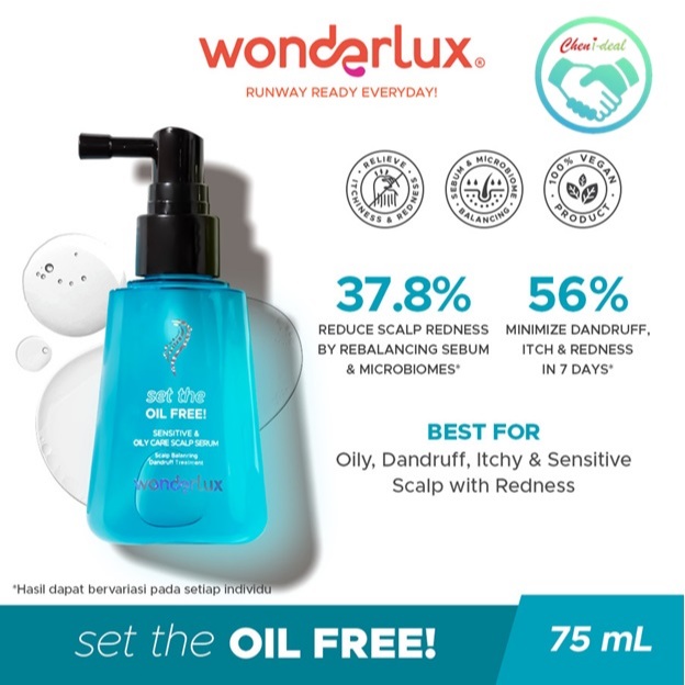 Jual Wonderlux Set the Oil Free! Sensitive & Oily Care Scalp Hair Serum ...