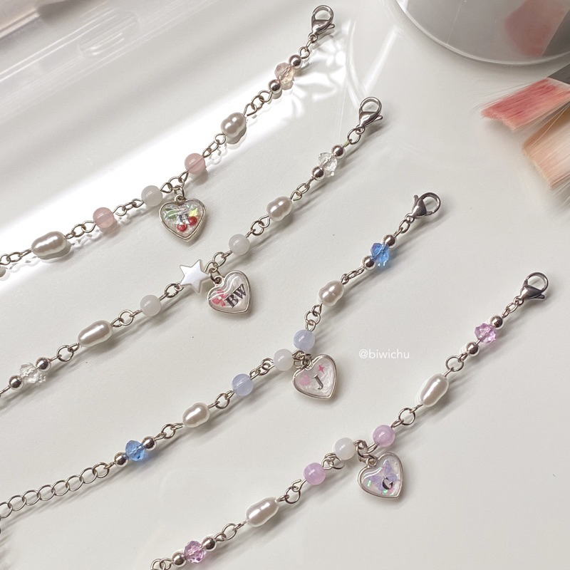 Jual “DEAR DIARY” BRACELET || jual gelang inisial nama huruf abjad ...