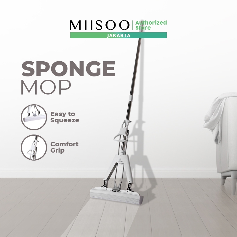 Jual MIISOO Kain Pel Lantai Sponge Karet Ultra Mop 28cm Pel Spons Alat ...