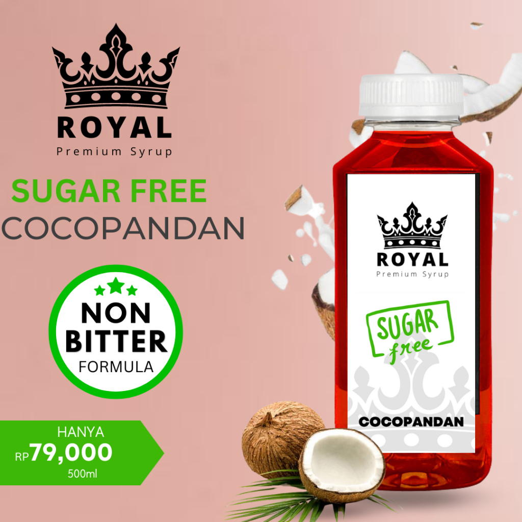 Jual ROYAL SUGAR FREE Cocopandan Keto Syrup / Sirup Cocopandan (500ml ...