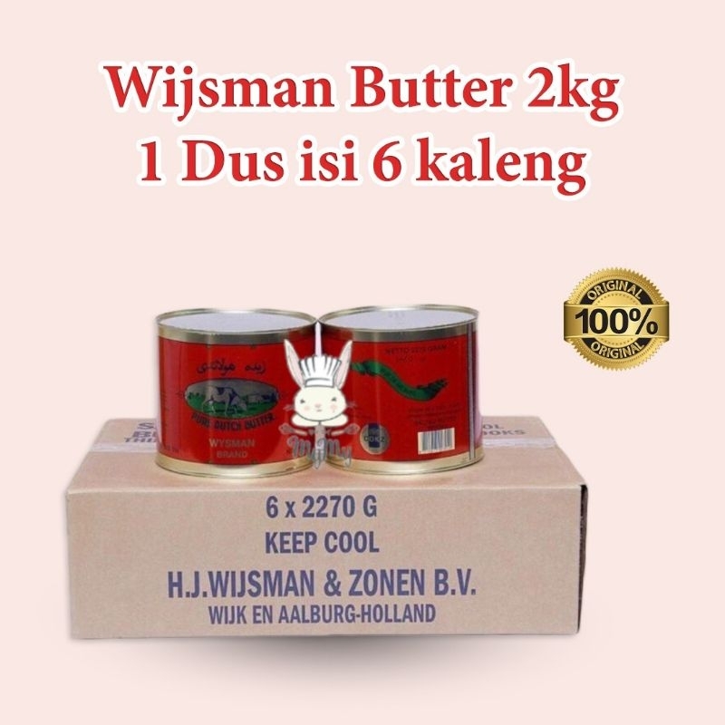 Jual Wijsman Butter 2270 kg Wisman Butter 2kg 1 dus isi 6 kaleng ...