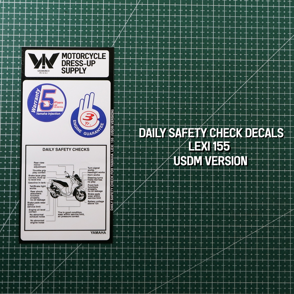 Jual Sticker detail/Warning Decals/Sticker Warning/Stiker pelengkap ...