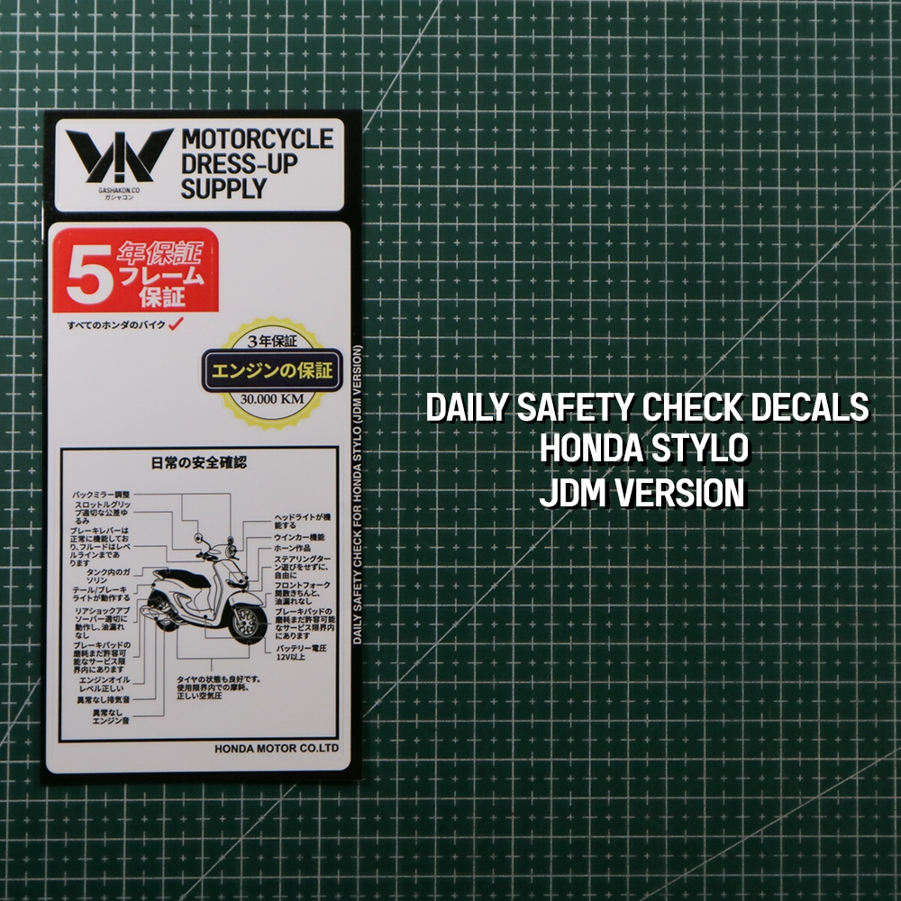 Jual Sticker detail/Warning Decals/Sticker Warning/Stiker pelengkap ...