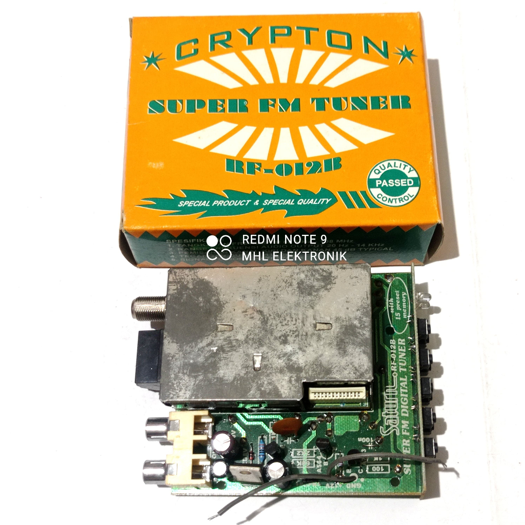 Jual Kit Crypton Super FM Tuner RF-012B Tangkapan Frekuensi 88MHz ...