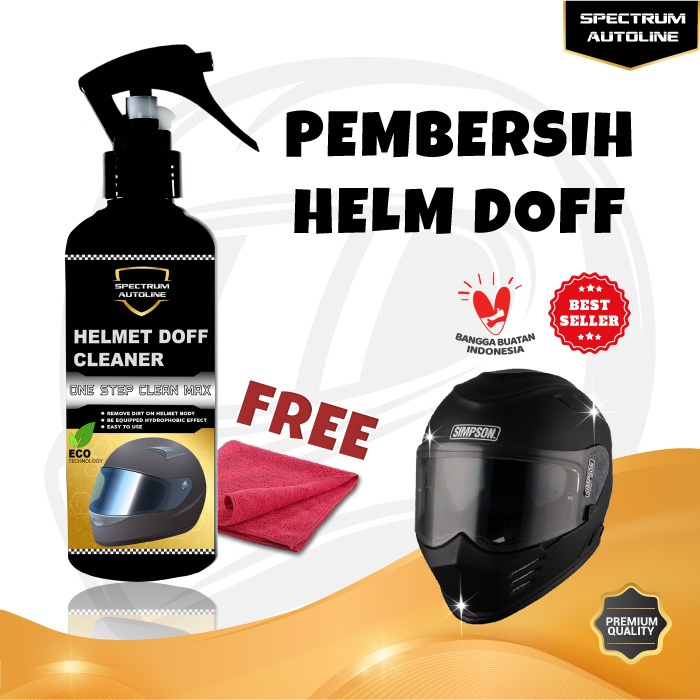 Jual Spectrum Pembersih Body Helm Visor Kaca Helm Doff Glossy Efek Daun ...