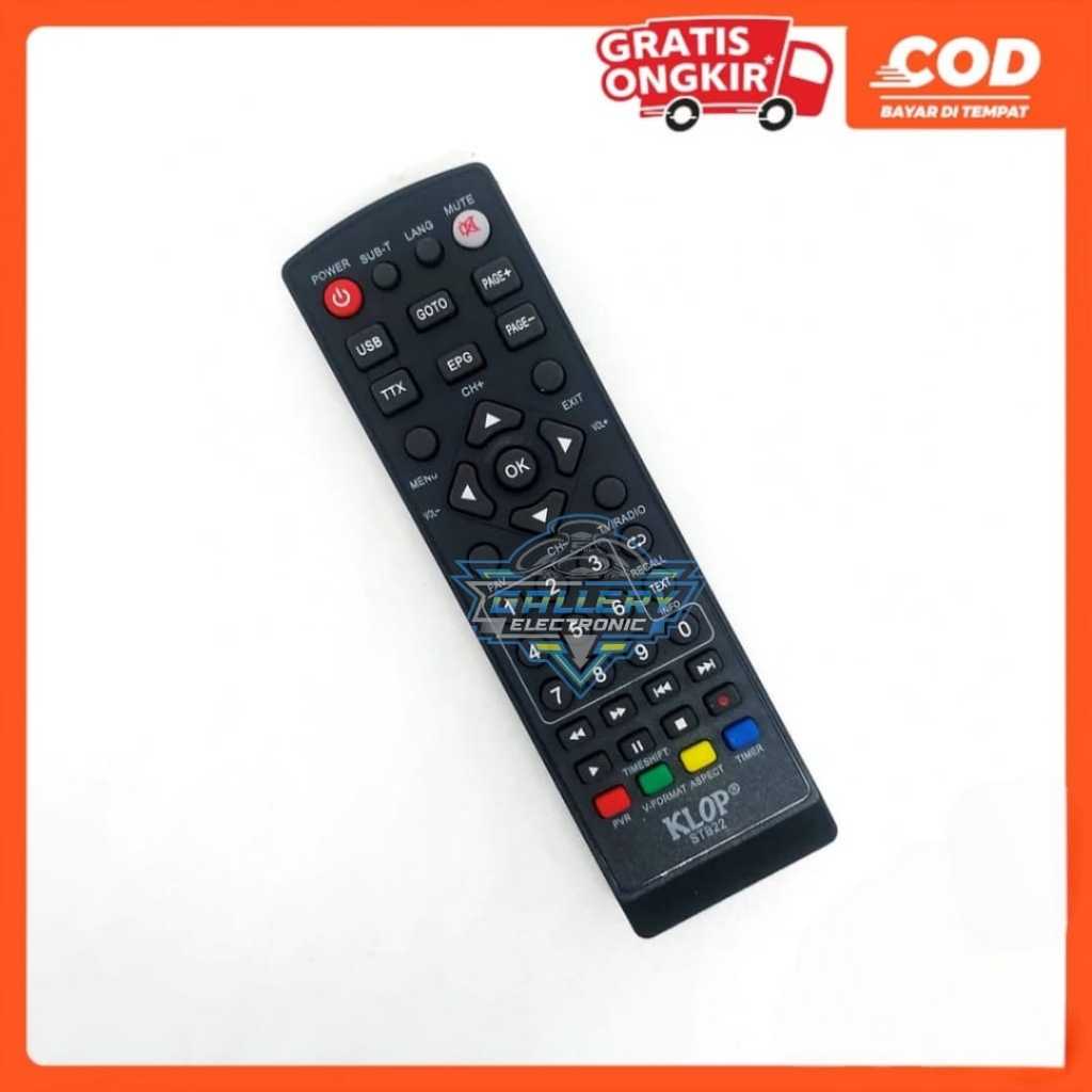 Jual Remote Set top box merk KLOP / STB DVB T2 Multi Universal | Shopee Indonesia