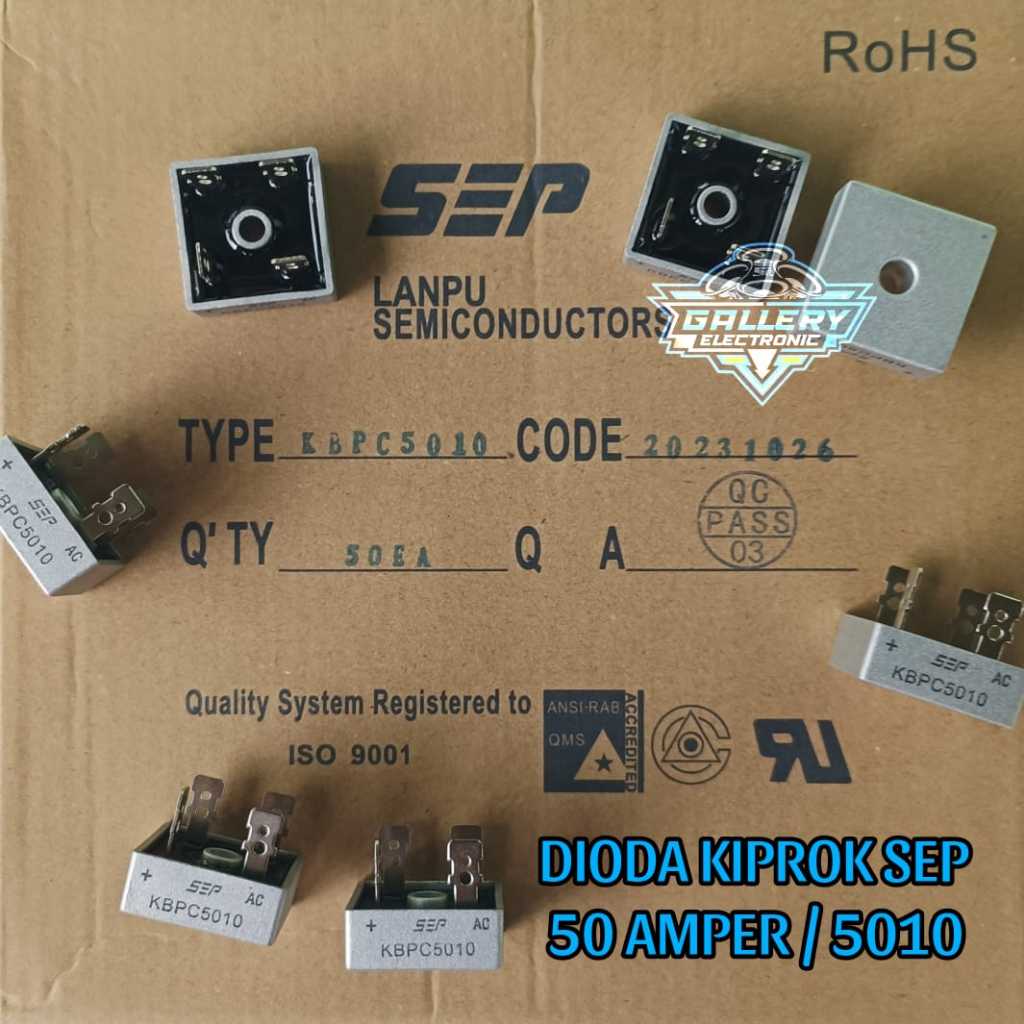 Jual Diode Kiprok 50 Amper / Dioda Bridge 50A Merk SEP KBPC 5010 ...